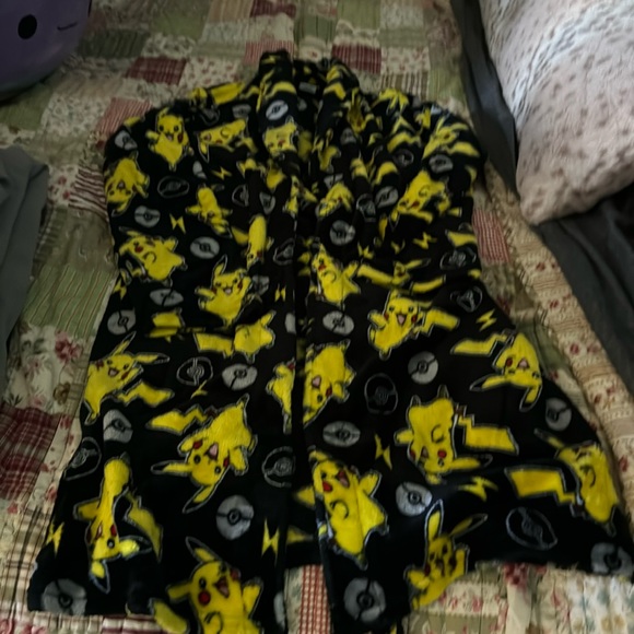 Pokemon | Pajamas | Pokemon Pikachu Bathrobe Size Large Good Used ...